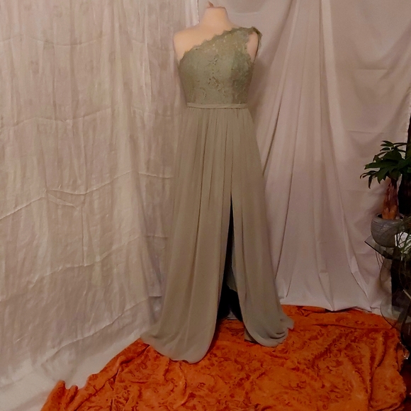 Azazie | Dresses | Azazie One Shoulder Bridal Prom Dress | Poshmark